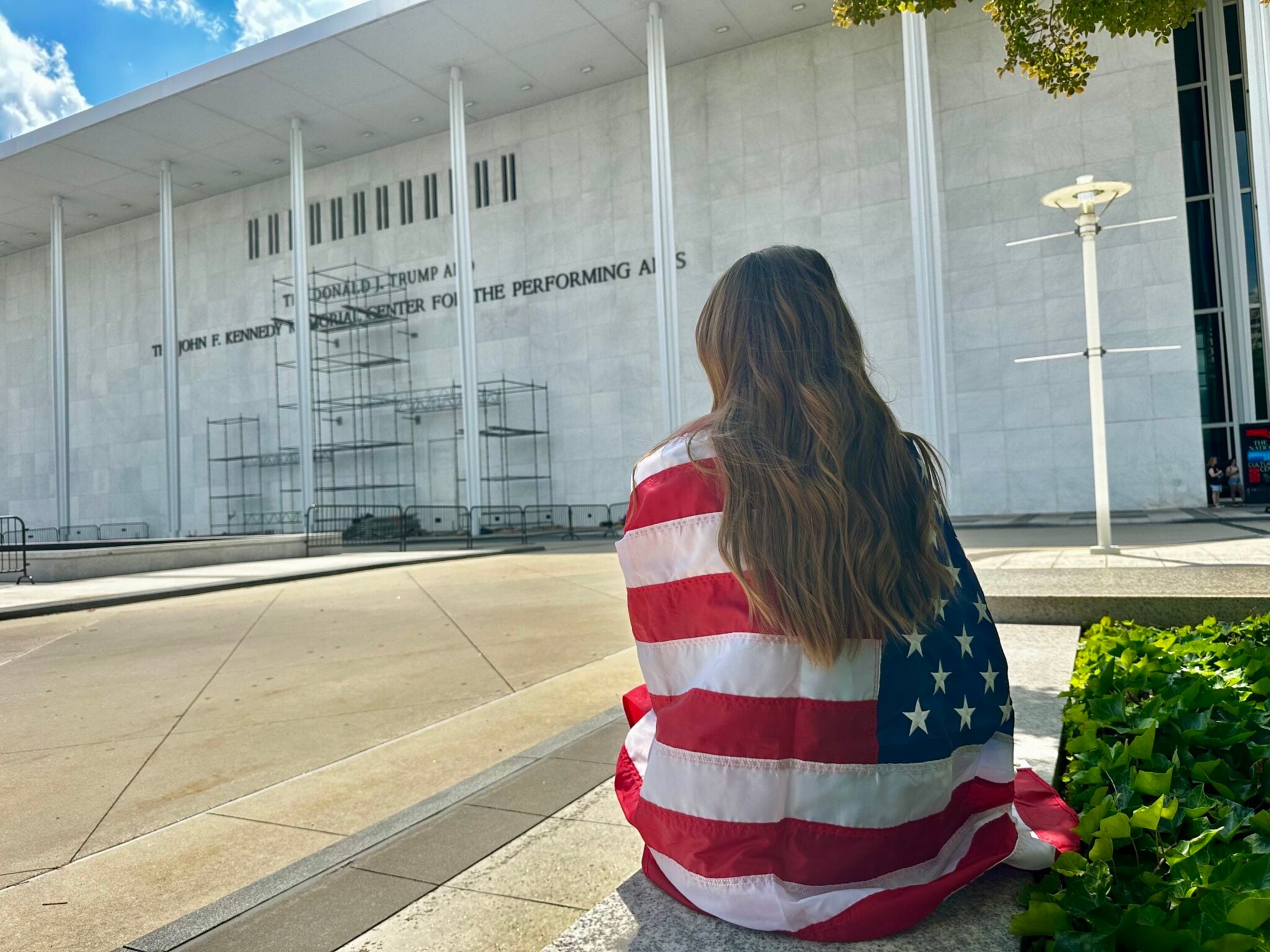 The Scene Outside the Kennedy Center, as Trump’s Name Must Come Down ...