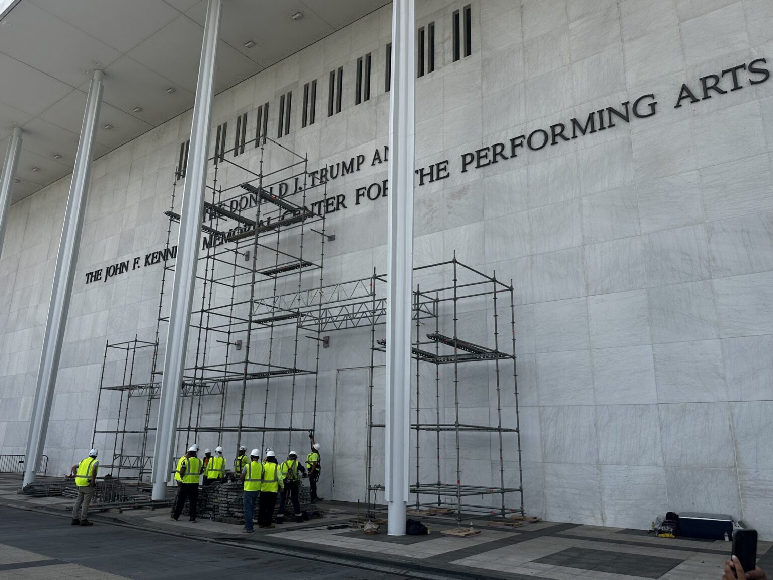 The Scene Outside the Kennedy Center, as Trump’s Name Must Come Down ...