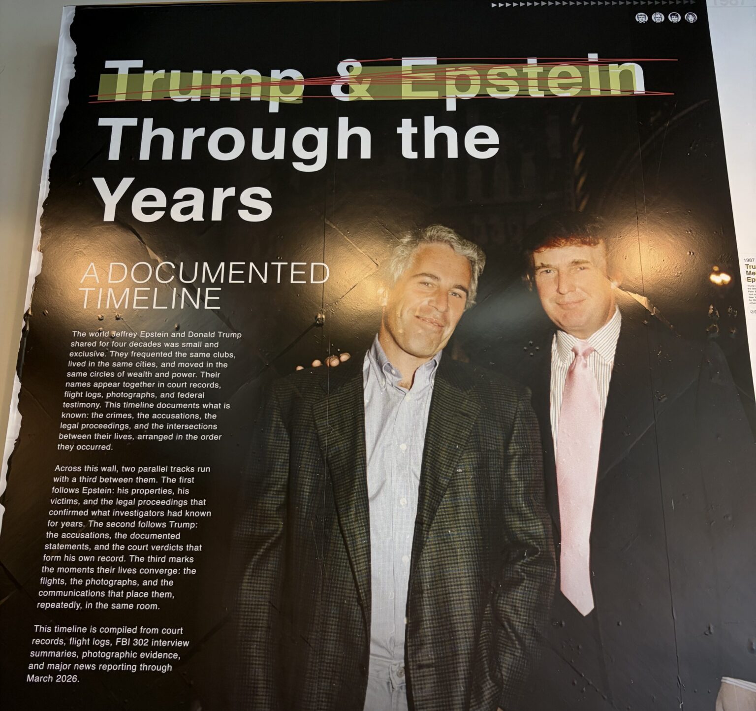 “Epstein Reading Room” Opens in DC, Documenting Relationship With Trump ...