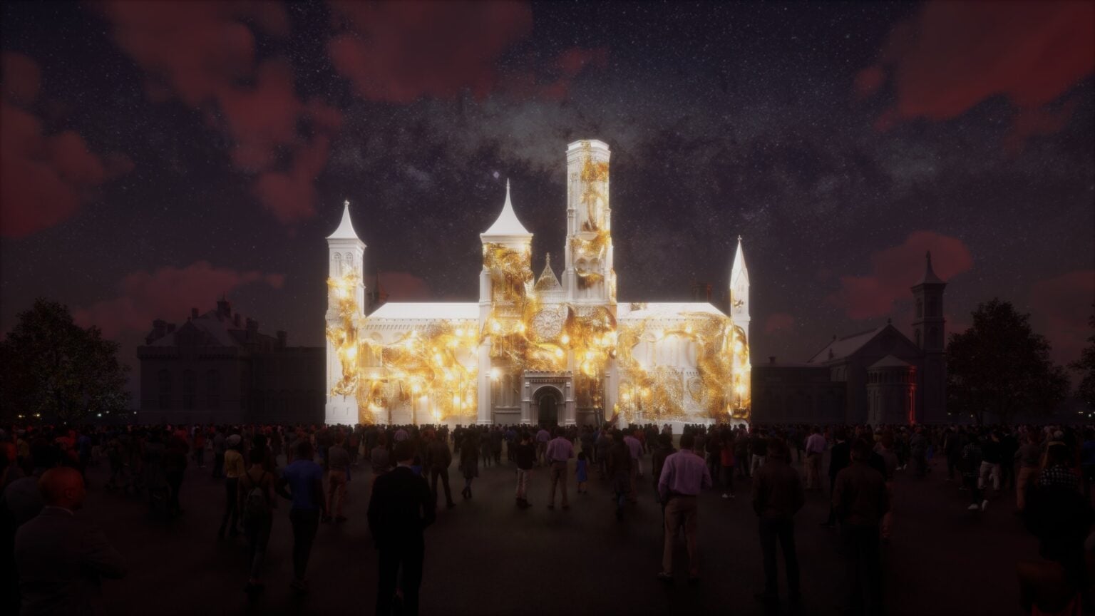 An Abstract Light Show Will Be Projected on the Smithsonian Castle ...